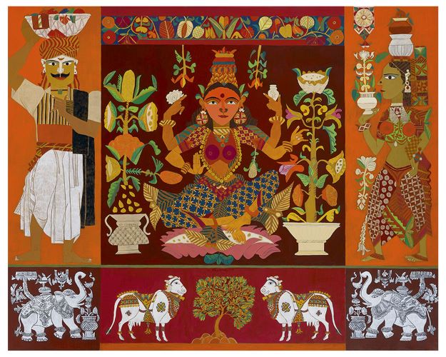 K Laxma Goud is a versatile artist, who received many awards